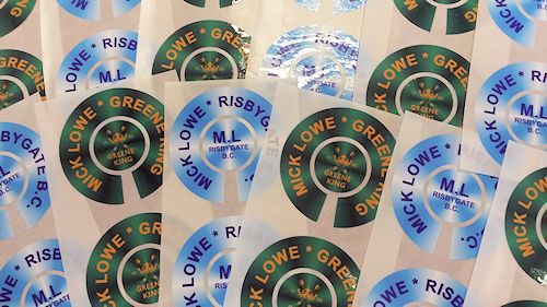 Bowls Stickers | Bowling Ball Stickers | Full Colour Printing